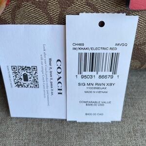 Coach | Bags | Nwtcoach Mini Rowan Crossbody In Signature Canvas Coach Ch469 Gift Receipt | Poshmark